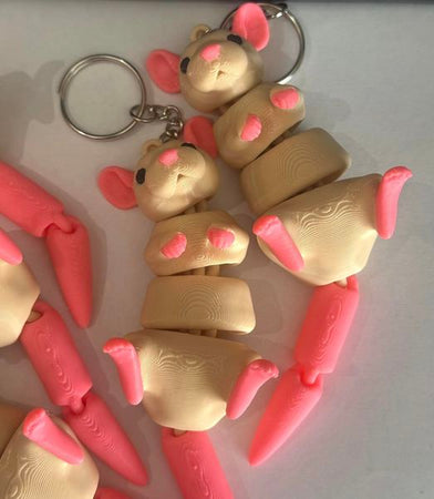 RAT 3D keychain – Rainbow Skye Designs