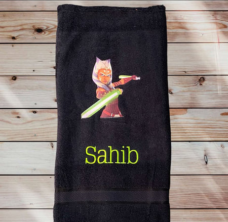 Sword Guy Personalized Towel – Rainbow Skye Designs