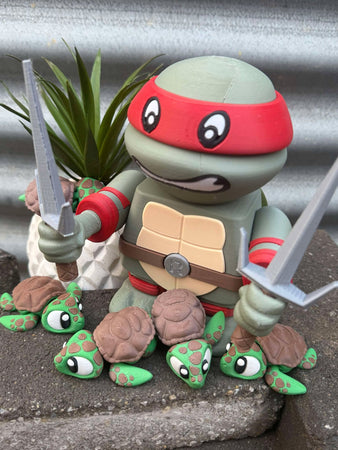Ninja Turtles All 4 –3D Print – Rainbow Skye Designs