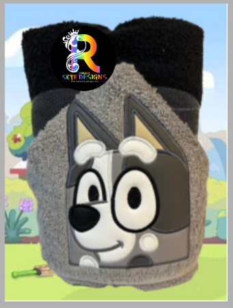 Mackenzie Bluey Hooded Towel – Rainbow Skye Designs