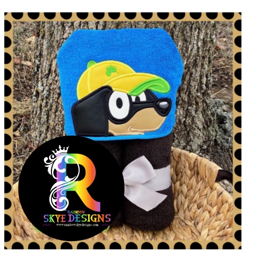 Snickers Bluey Hooded Towel – Rainbow Skye Designs