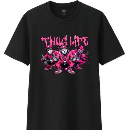 Thug life Pink T-shirt – Rainbow Skye Designs