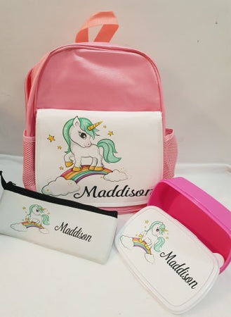 Kindy Backpack Personalised – Rainbow Skye Designs