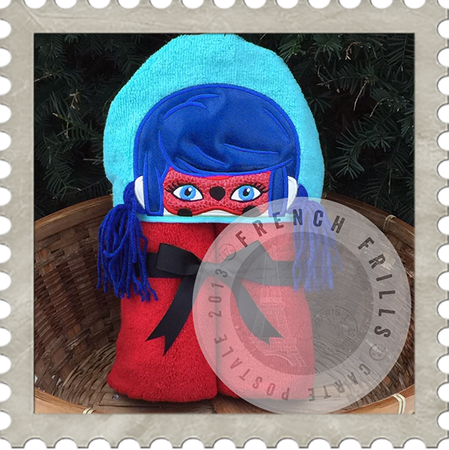 miraculous ladybug Hooded towel – Rainbow Skye Designs